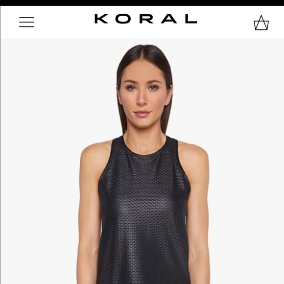 Koral | Tops | Koral Black Tank Top With Scrunch Sides | Poshmark
